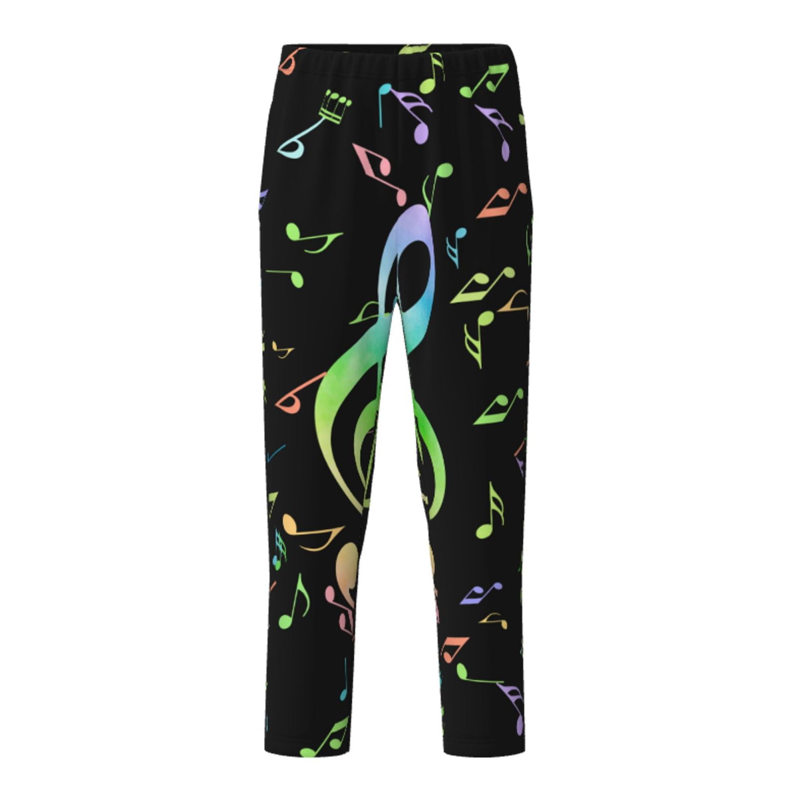 Yiaed Music Notes Print Teenagers' Lounge Pants, Loose PJ Bottoms, Long ...