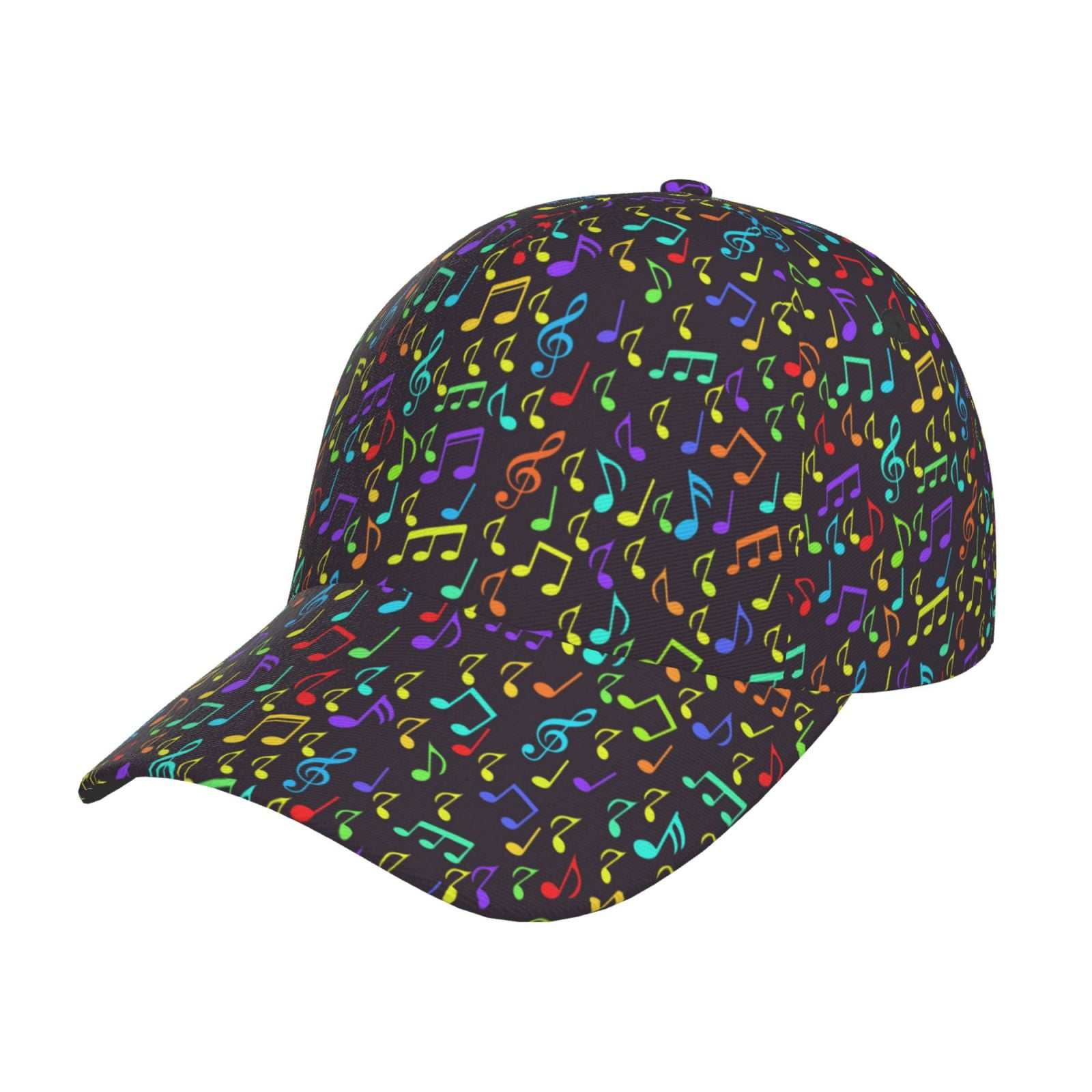 Yiaed Musical Notes Print Cap Adjustable Size for Running Workouts and ...