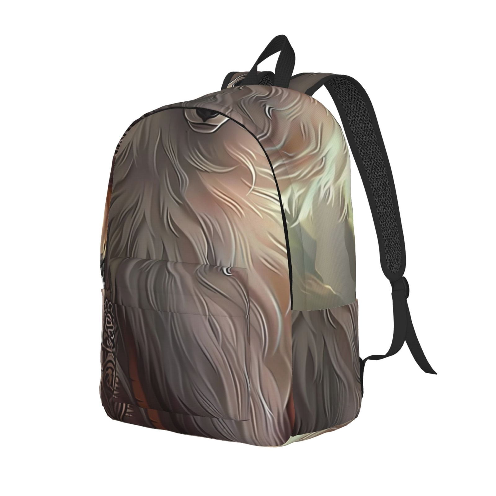 Yiaed Mystic Fox With Halo Print Laptop Backpack Travel Canvas Backpack ...