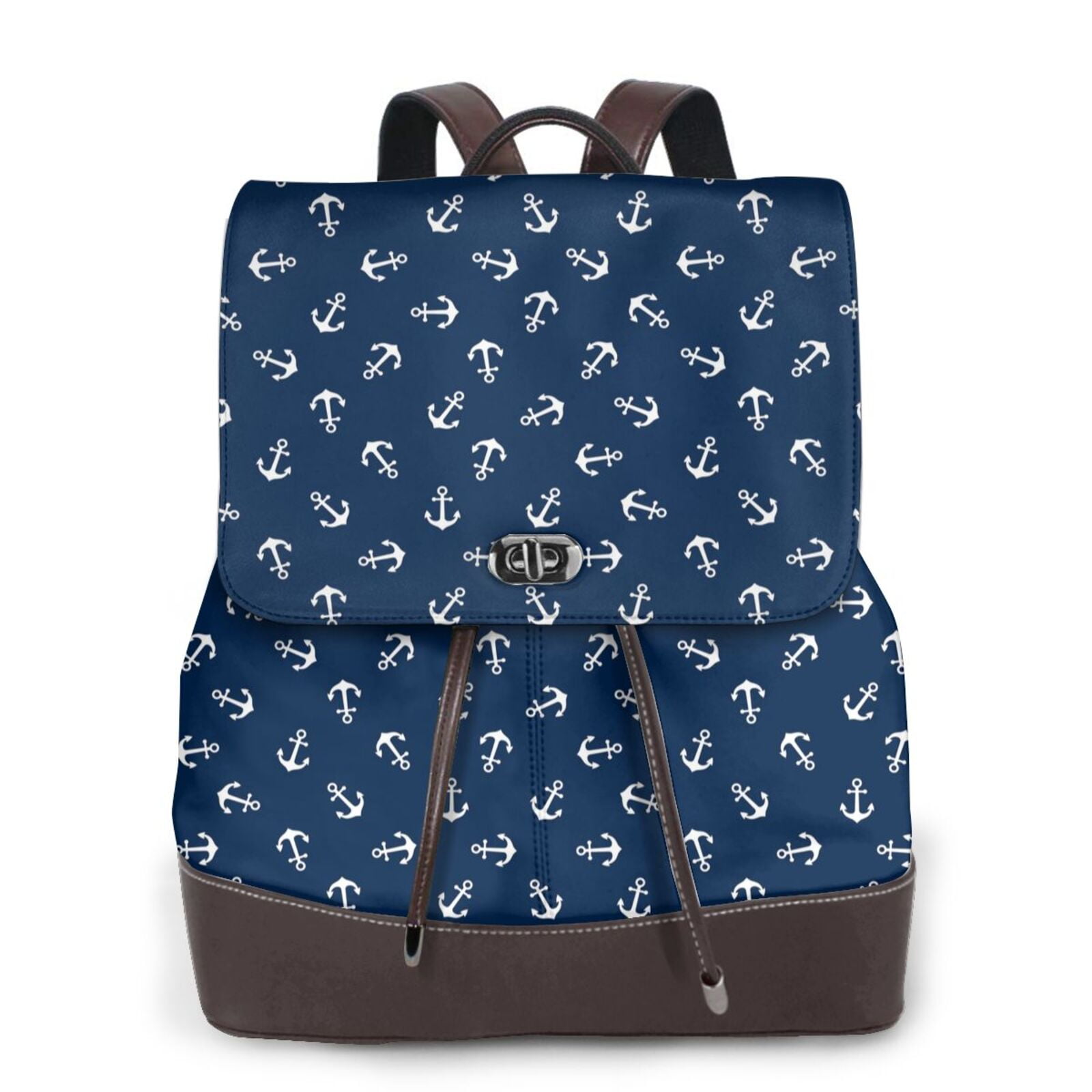 Yiaed Nautical Themed Simple Anchors Print Laptop Backpack for Women ...