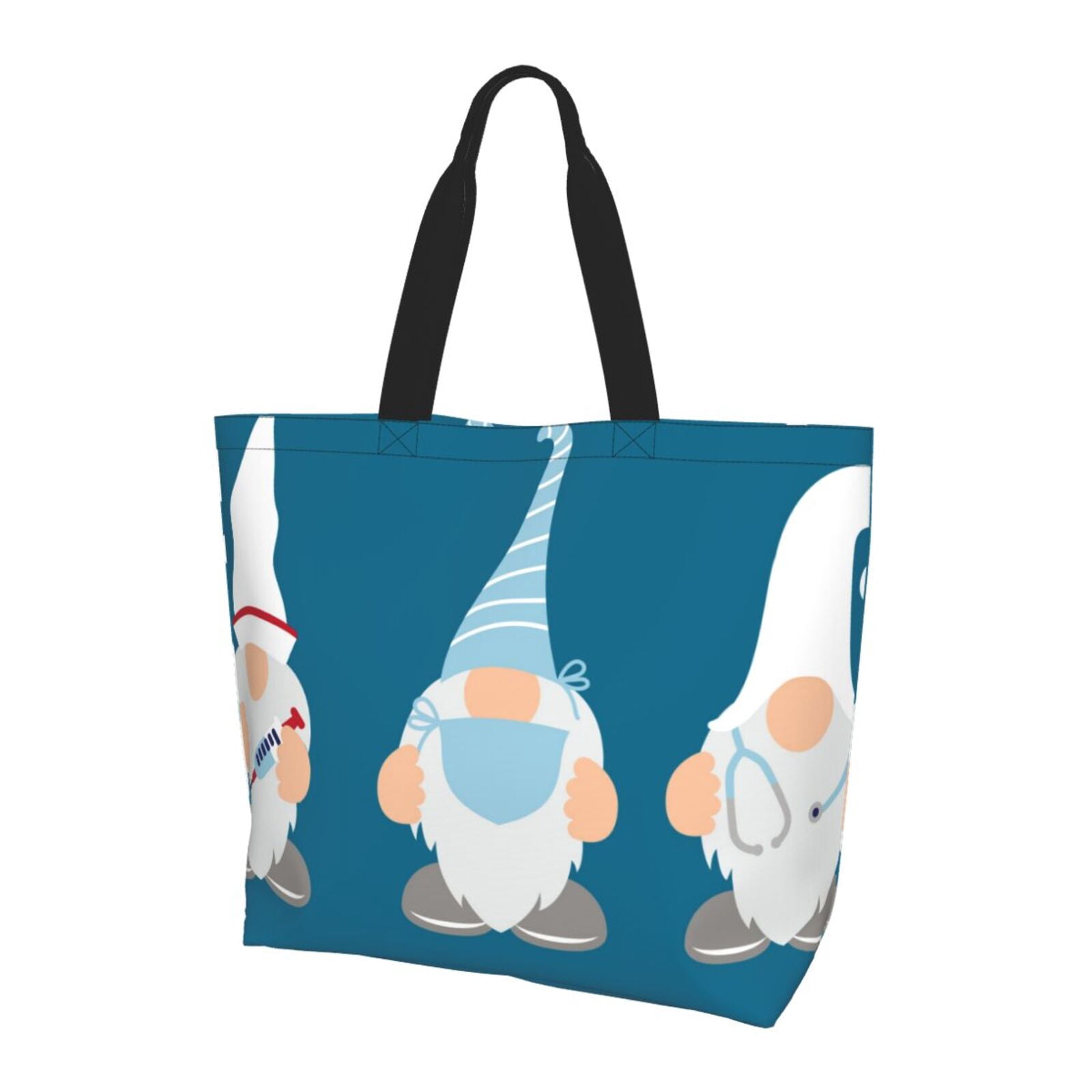 Yiaed Nurse Doctor Gnomes Print Handbag for Women Tote Purse Shoulder ...