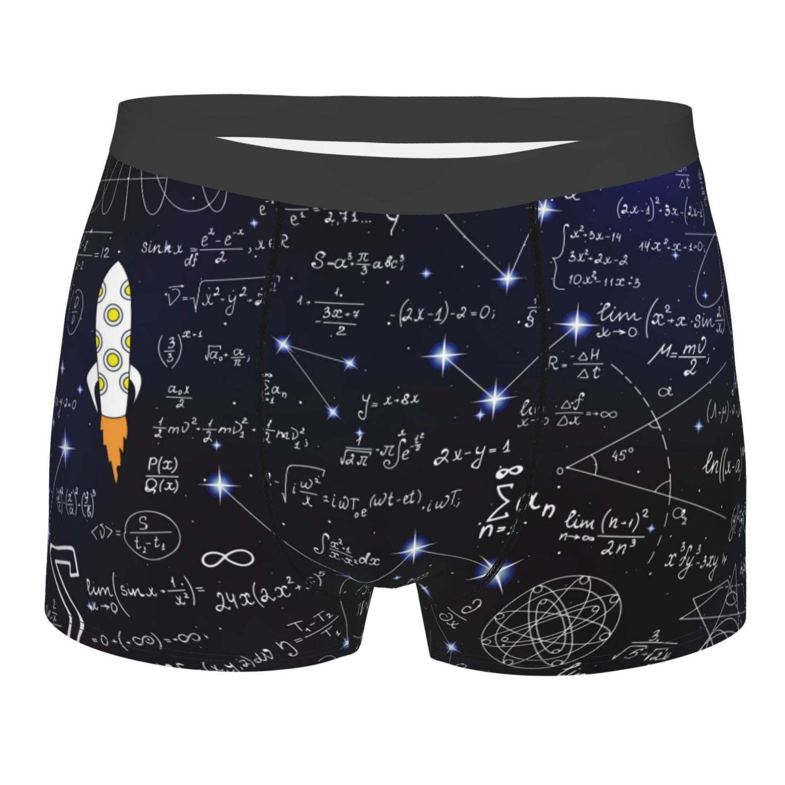 Yiaed Physical Formulas Print Men's Soft Cotton Boxer Shorts Breathable ...