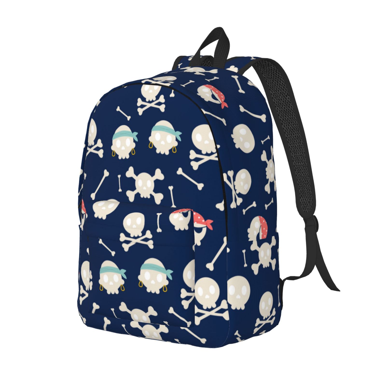 Yiaed Pirate Skulls 1 Print Laptop Backpack Travel Canvas Backpack ...