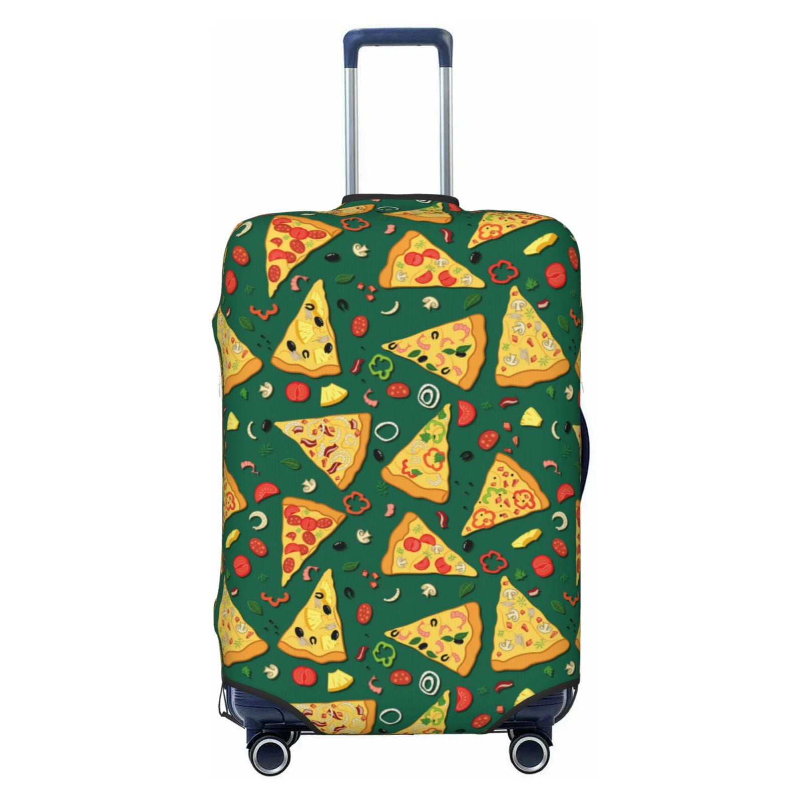 Yiaed Pizza Print Travel Luggage Cover Suitcase Protector Fits 18-32 ...