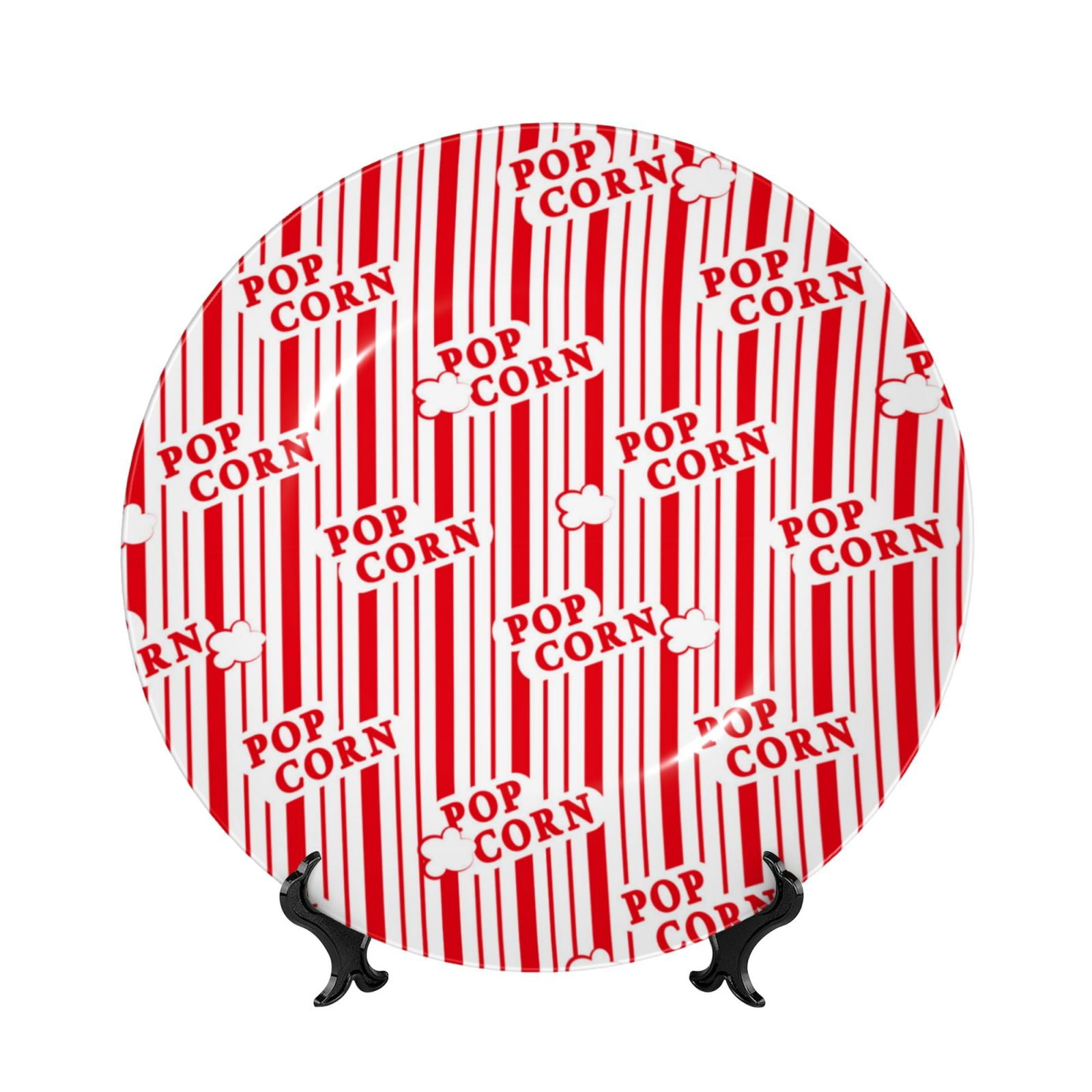 Yiaed Popcorn 1 Print Bone China Decorative Plate Ceramic Dinner Plates ...