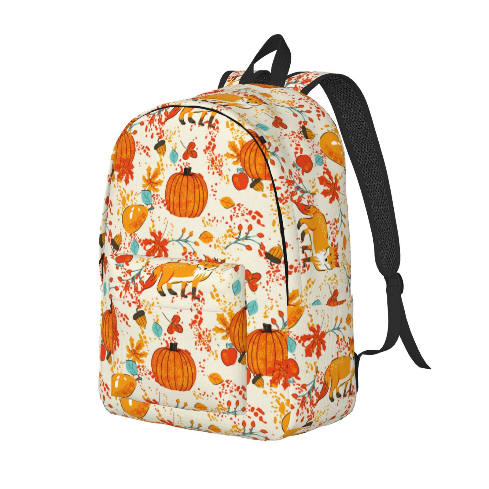 Yiaed Pumpkin Fall Pears Print Laptop Backpack Travel Canvas Backpack ...