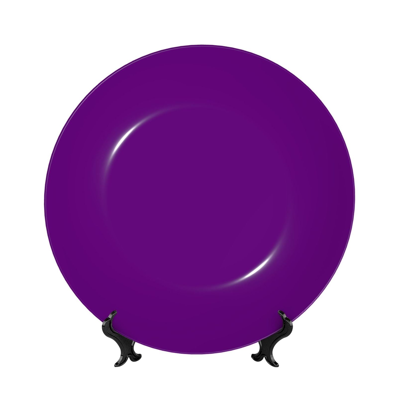 Yiaed Purple Print Bone China Decorative Plate Ceramic Dinner Plates ...