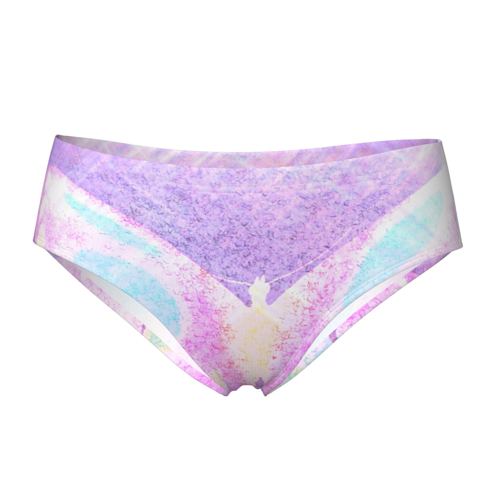Yiaed Purple Sparkling Butterfly Pattern Underwear for Women Low ...