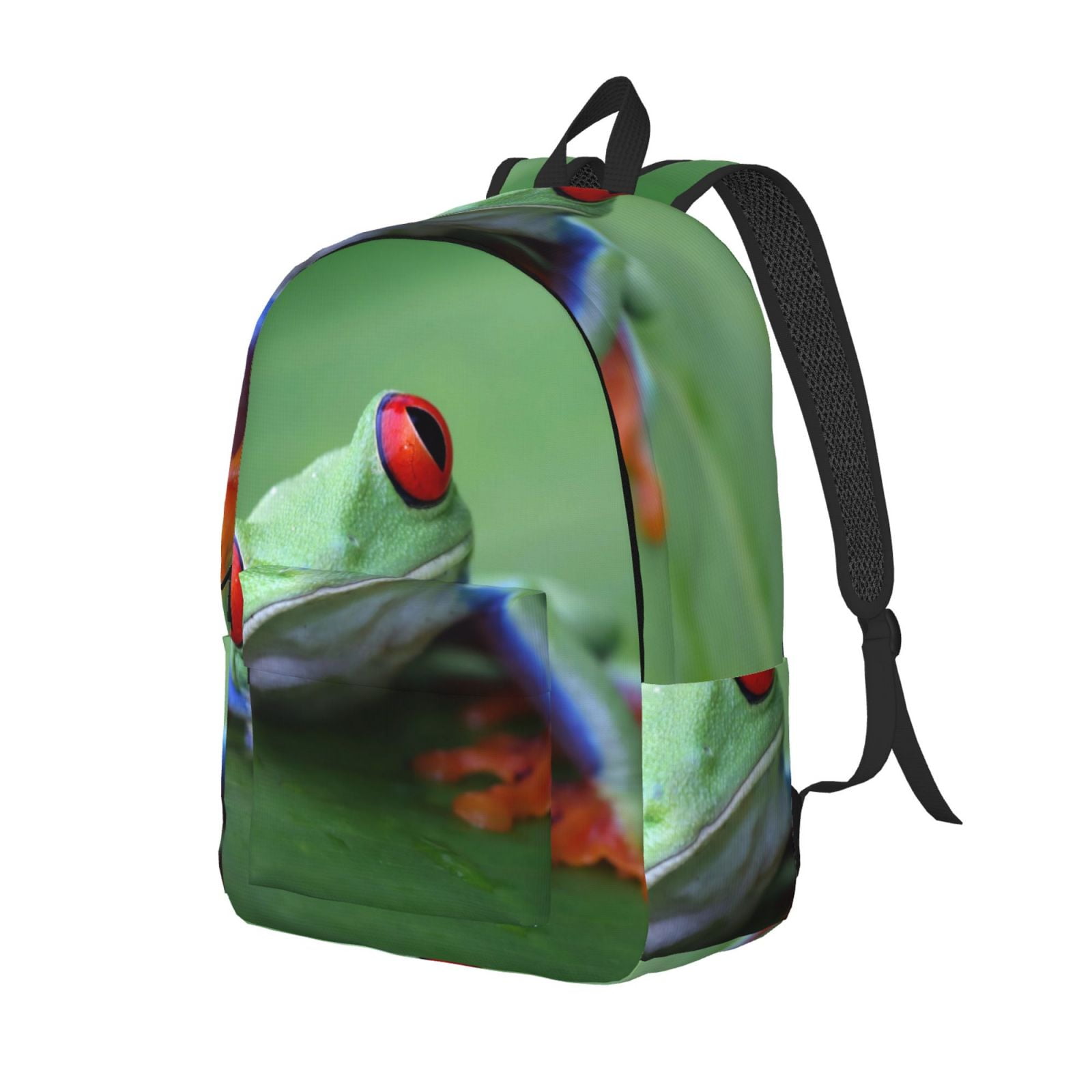 Yiaed Red-Eyed Tree Frog-1 Print Laptop Backpack Travel Canvas Backpack ...
