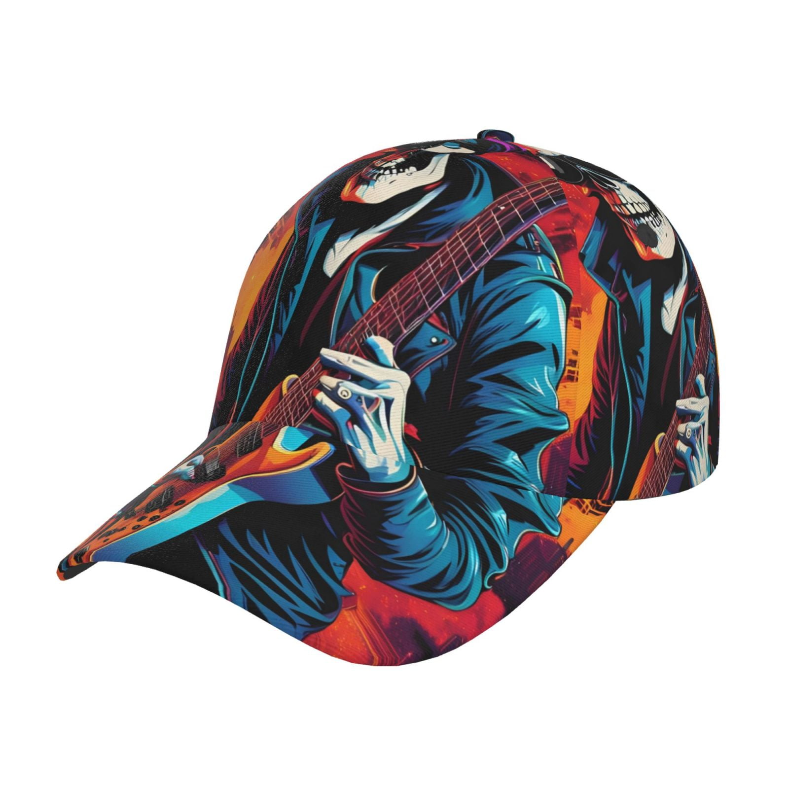 Yiaed Rock Skull Singer Print Cap Adjustable Size for Running Workouts ...