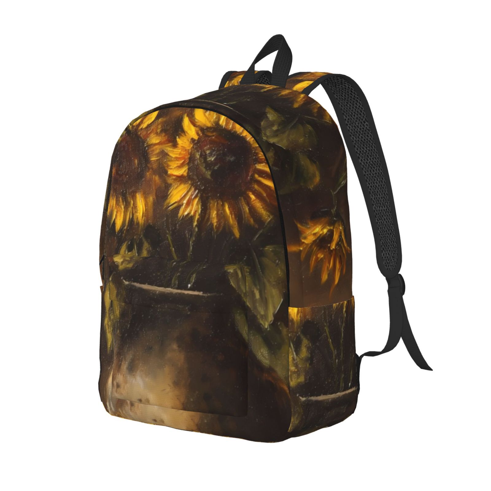 Yiaed Rustic Sunflower Bouquet Print Laptop Backpack Travel Canvas ...