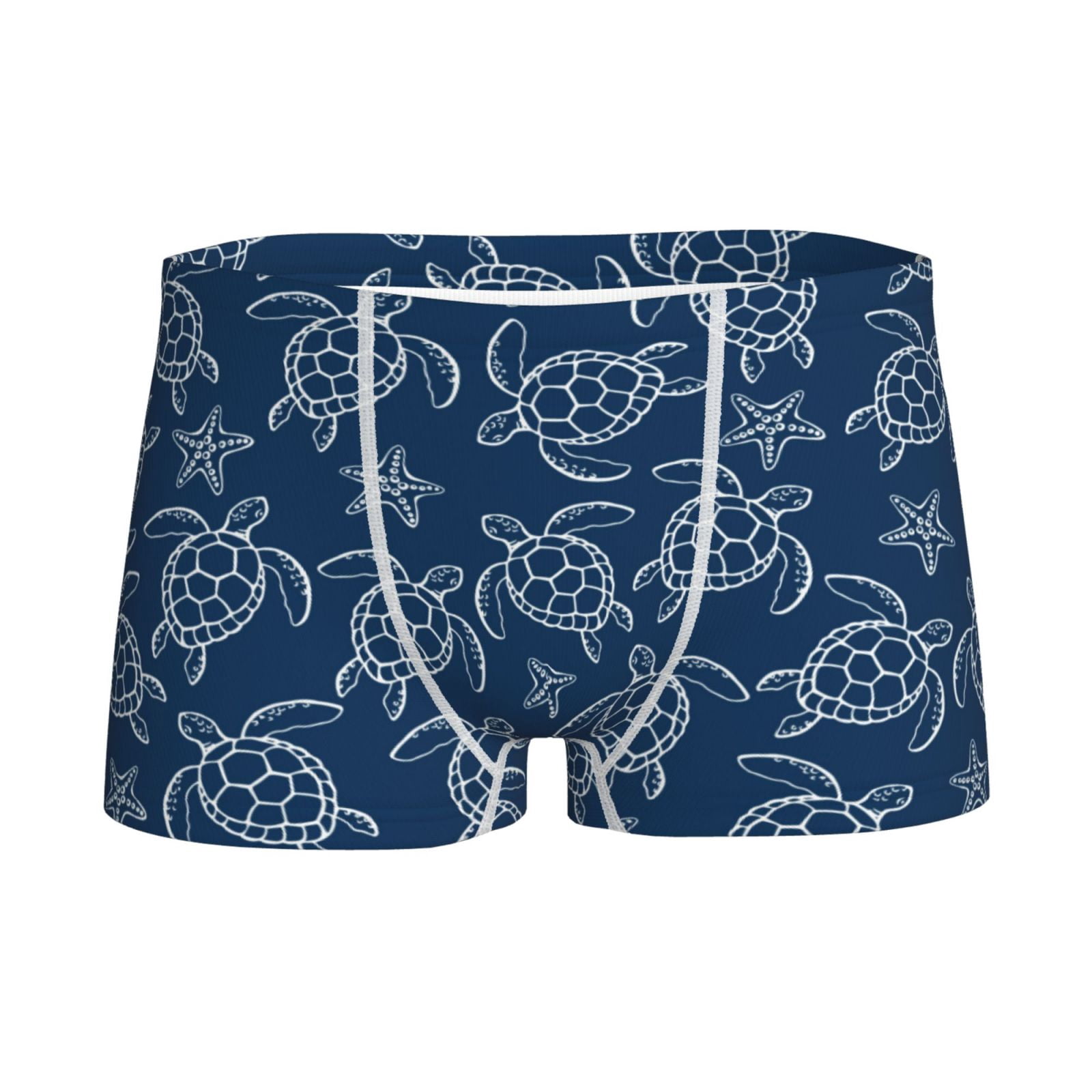 Yiaed Sea Turtle Print Boys' Boxer Briefs Cotton Casual Stretch Comfort ...