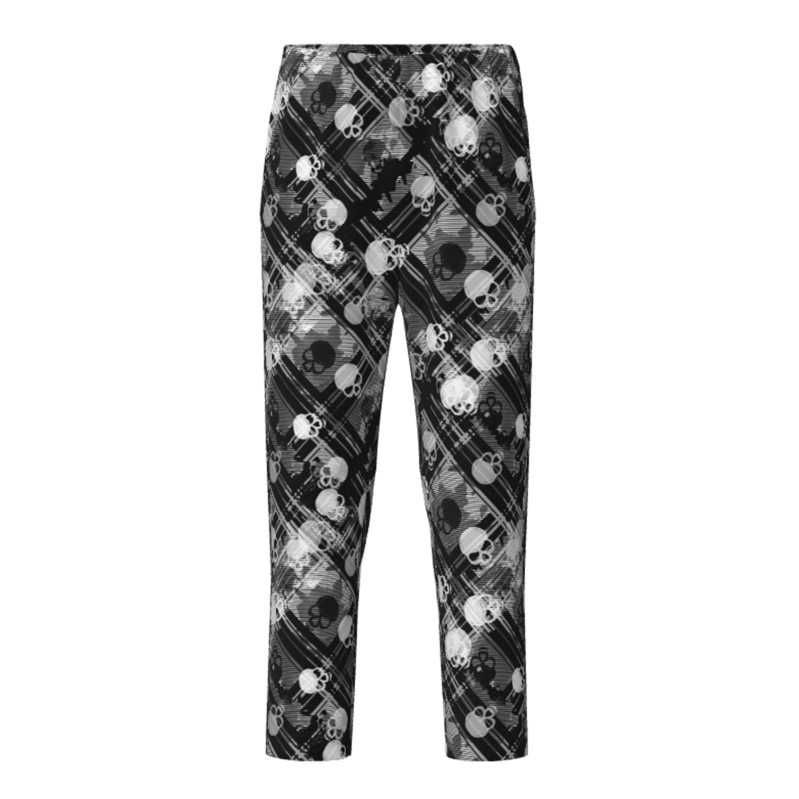 Yiaed Seamless Pattern With Skulls Print Teenagers' Lounge Pants, Loose ...