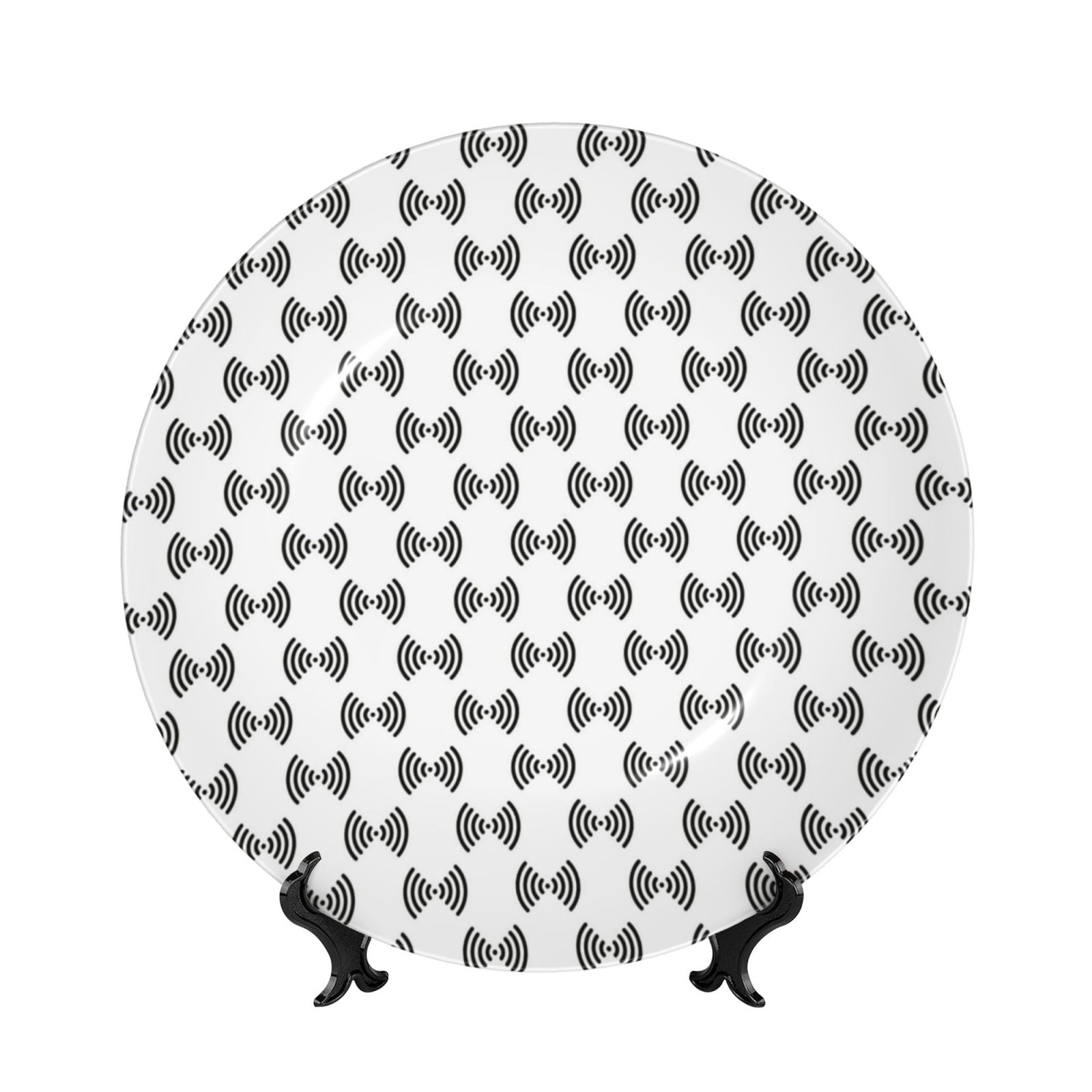 Yiaed Signal Icon Print Bone China Decorative Plate Ceramic Dinner ...