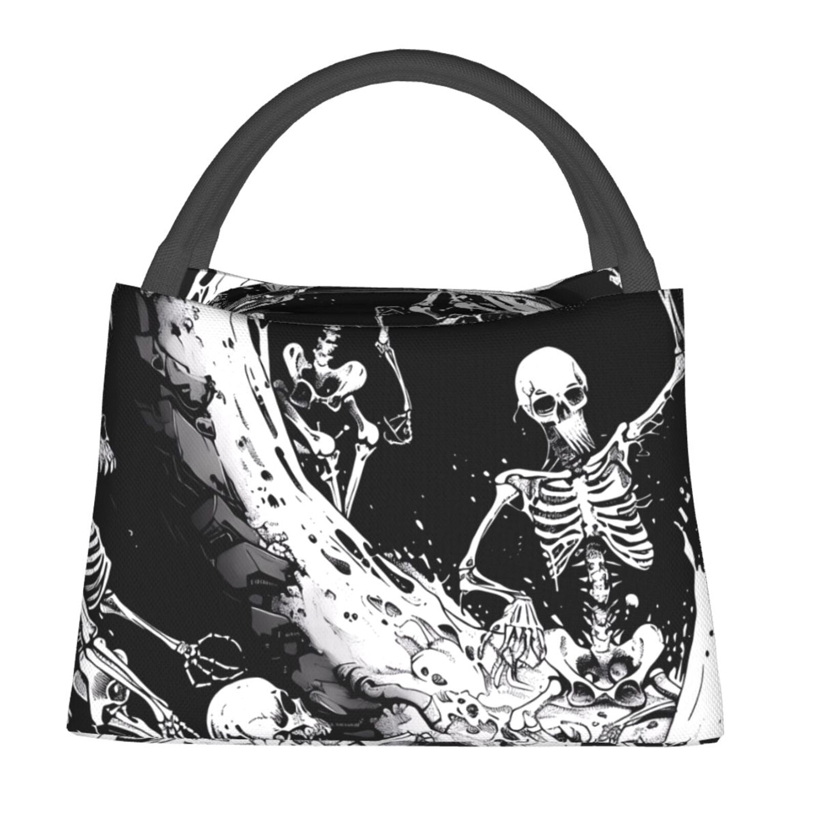 Yiaed Skeleton Wave Artwork Print Lunch box lunch bag Portable ...