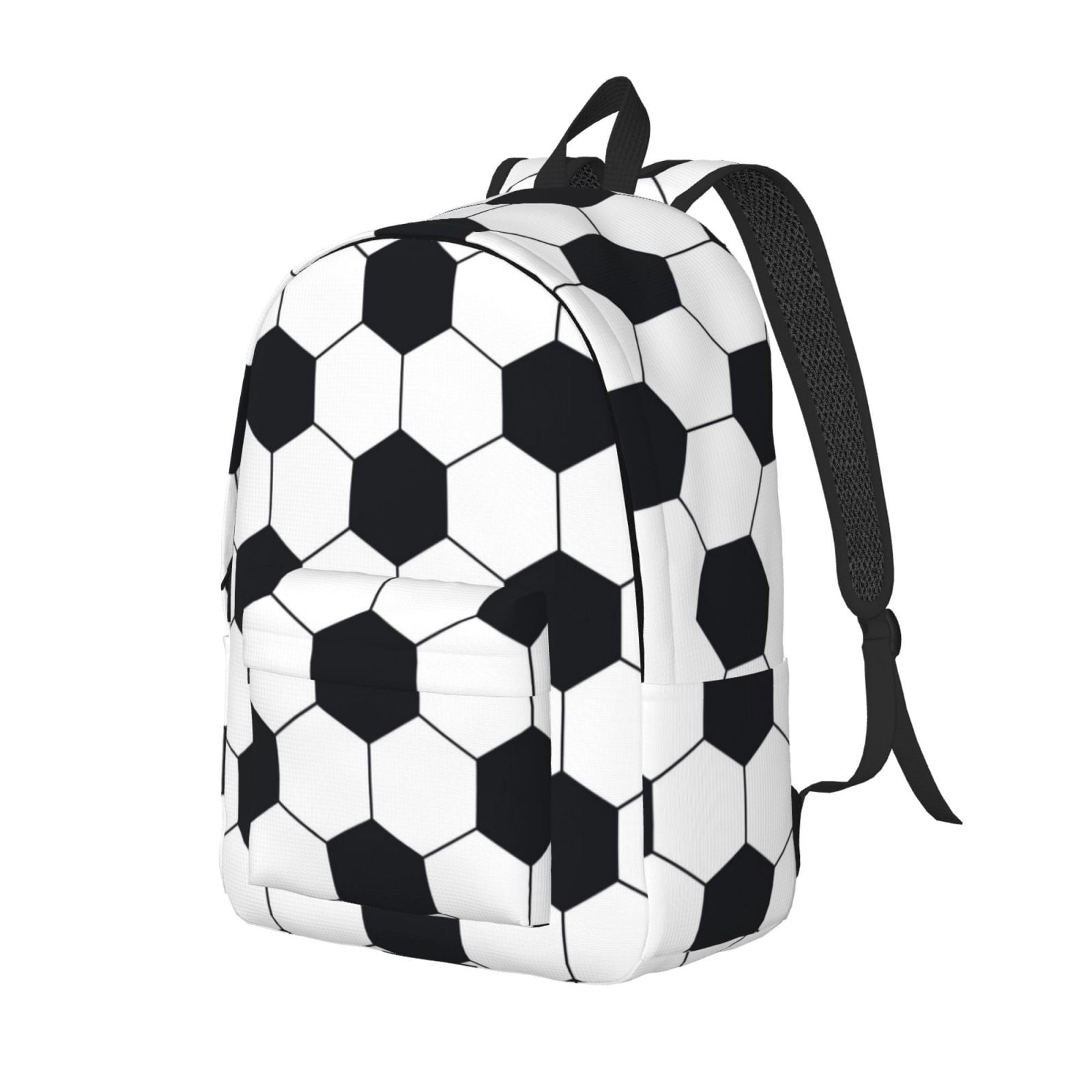 Yiaed Soccer Ball Print Print Laptop Backpack Travel Canvas Backpack ...