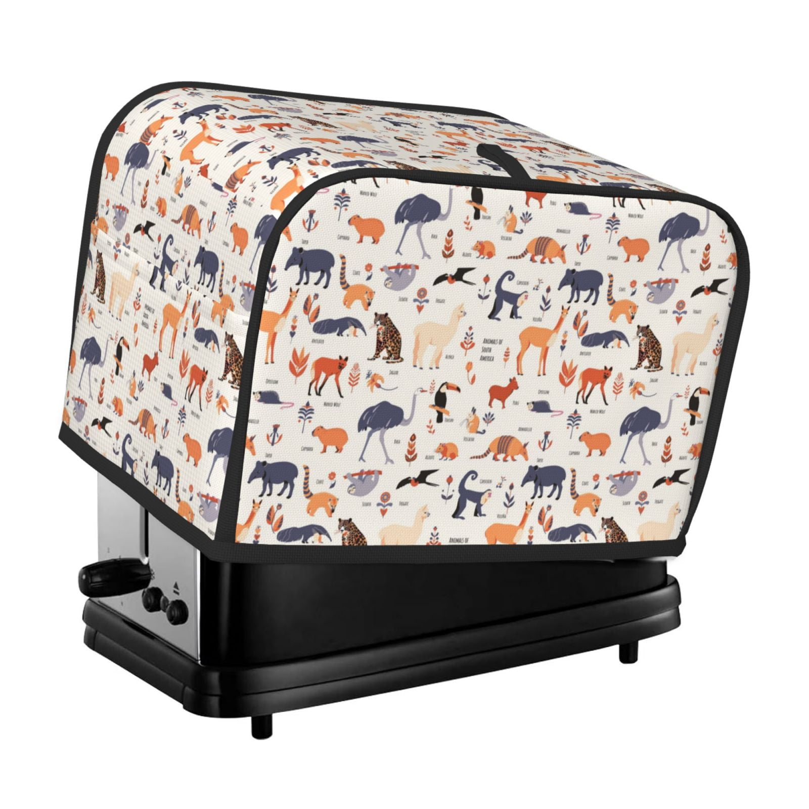 Yiaed South American Animals Print Two Slice Bread Machine Cover ...