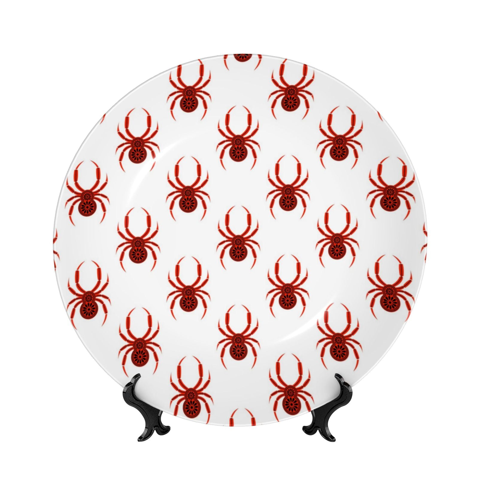 Yiaed Spiders Insects Print Bone China Decorative Plate Ceramic Dinner ...