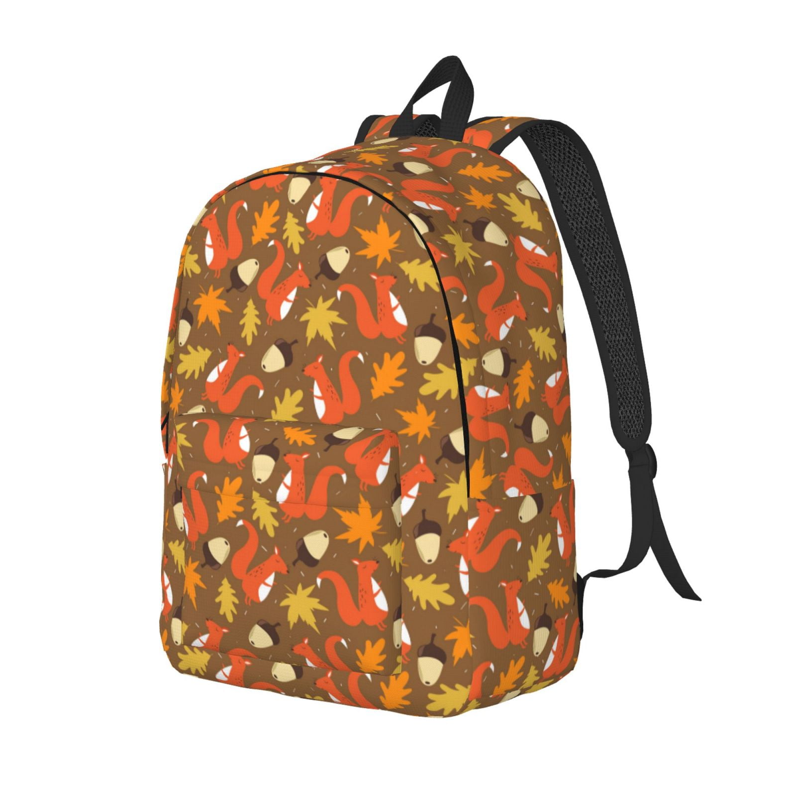Yiaed Squirrel Maple pine nut Print Laptop Backpack Travel Canvas ...