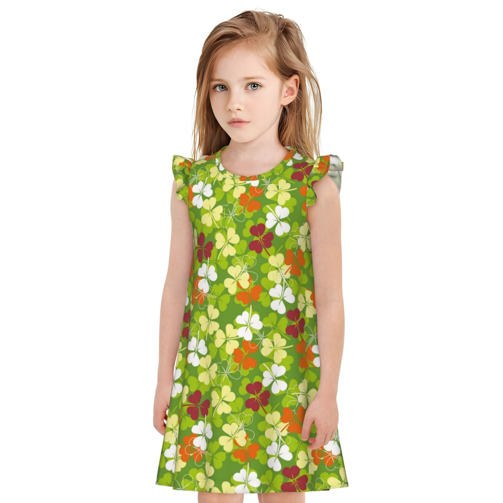 Yiaed St. Patrick's Day3 Print Girls Nightgowns, Princess Pajama ...