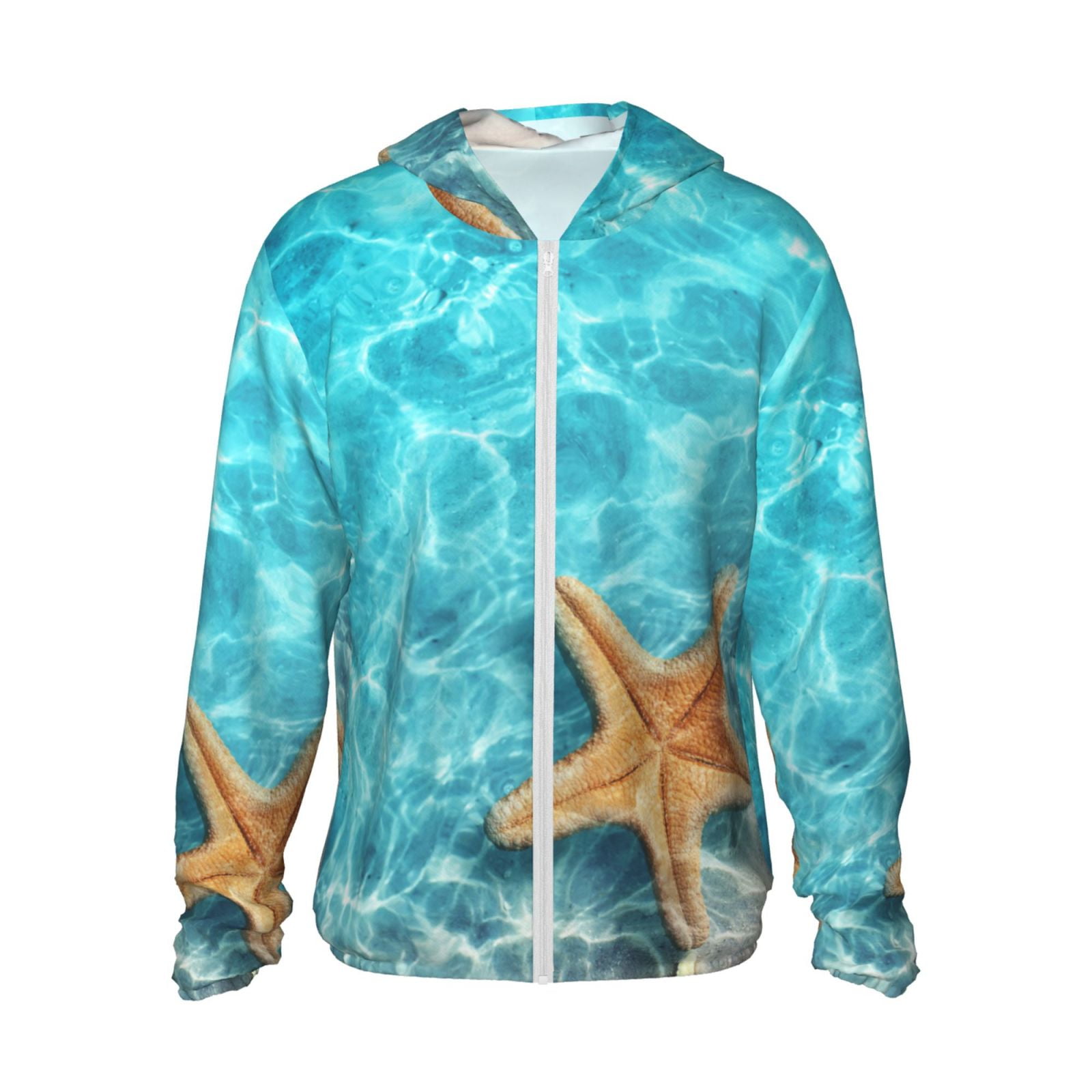 Yiaed Starfish And Seashell On The Beach 1 Print Sun Shirts UPF 50 ...
