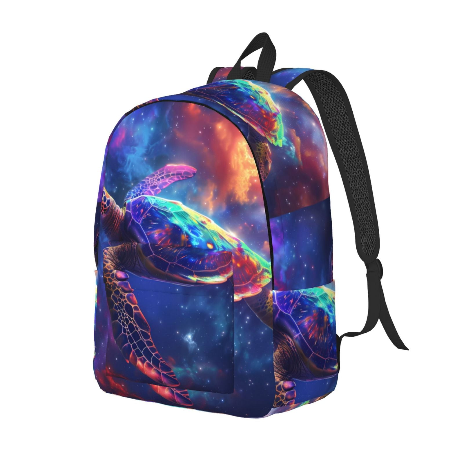 Yiaed Starry Sky Turtle Print Print Laptop Backpack Travel Canvas Backpack Vintage Aesthetic ...