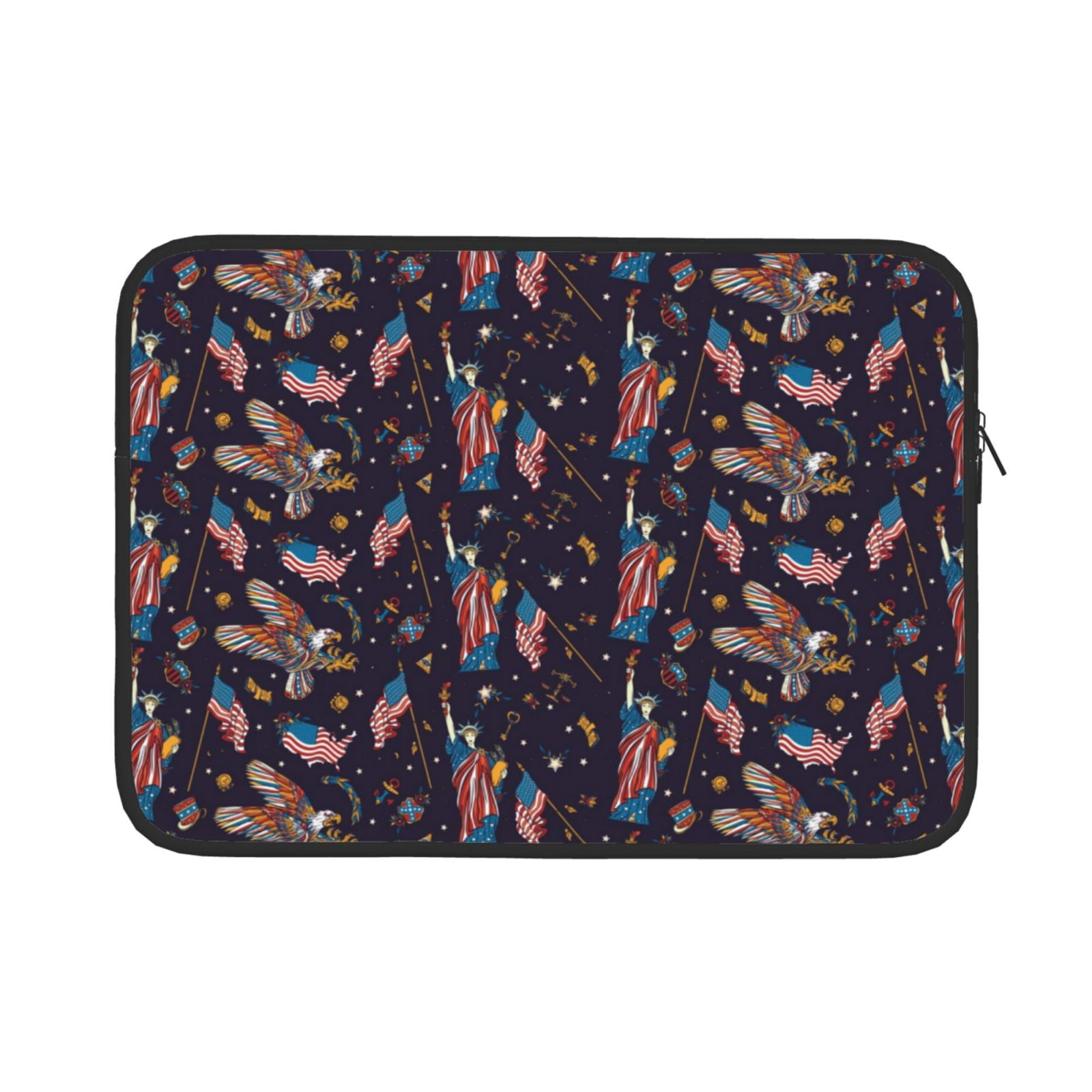 Yiaed Statue Of Liberty Eagle Print Laptop Sleeve Protective Case ...
