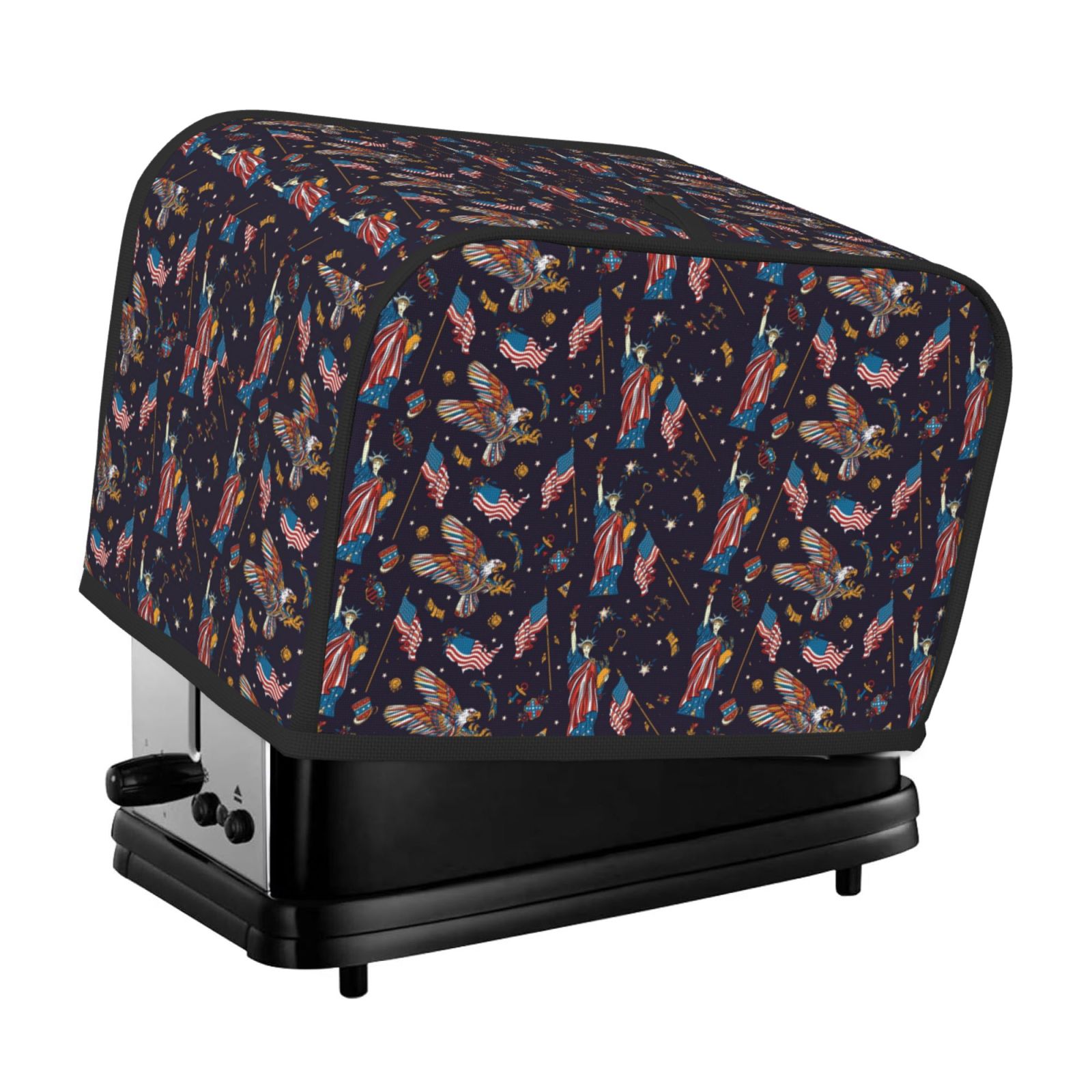 Yiaed Statue Of Liberty Eagle Print Two Slice Bread Machine Cover ...