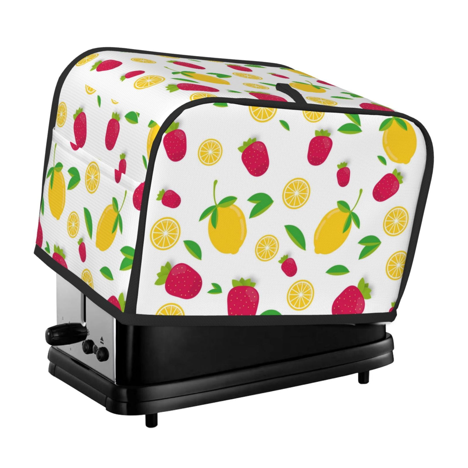 Yiaed Strawberry and Lemon Print Two Slice Bread Machine Cover ...