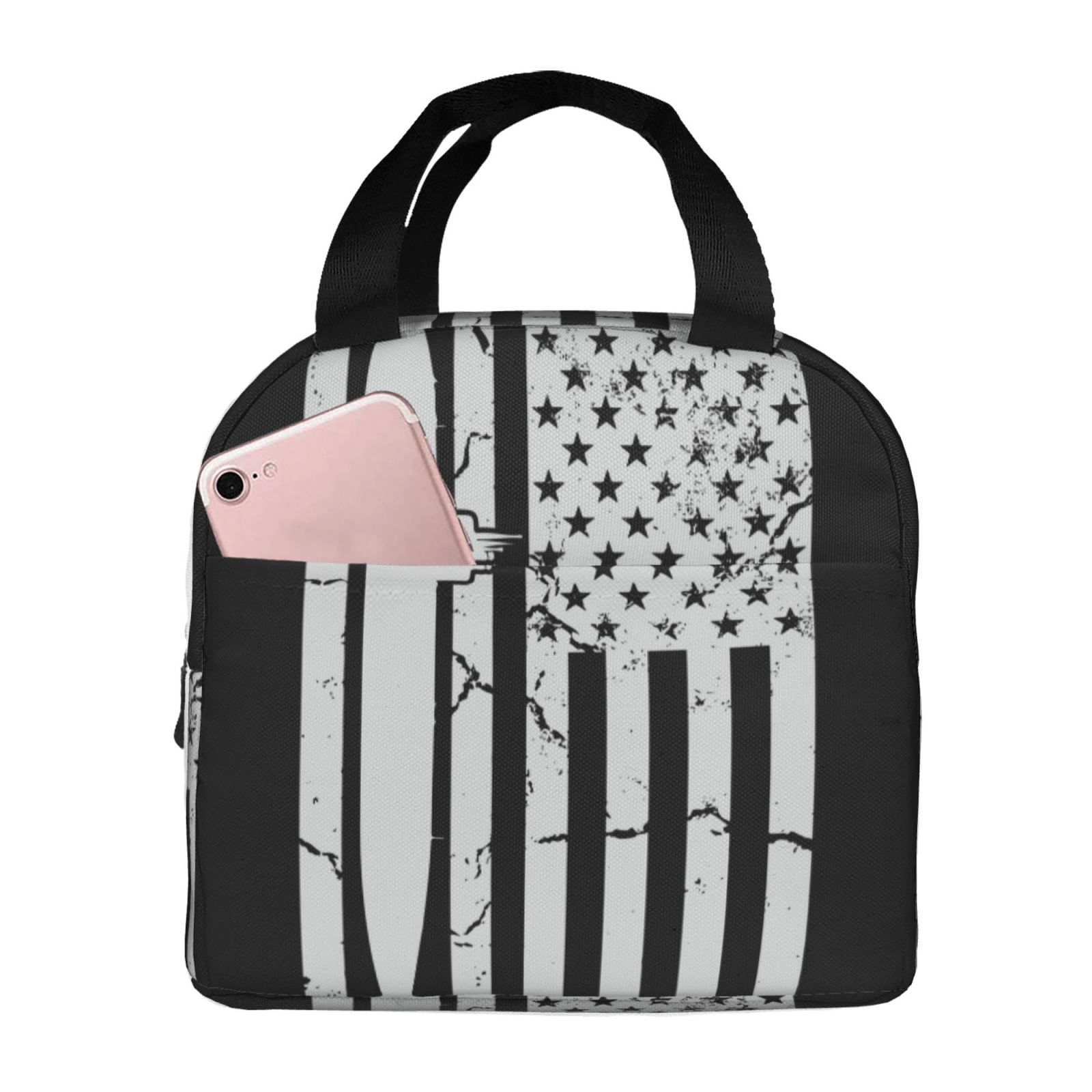Yiaed Submarine Vintage Flag Print Insulated Lunch Bag Reusable Cute ...