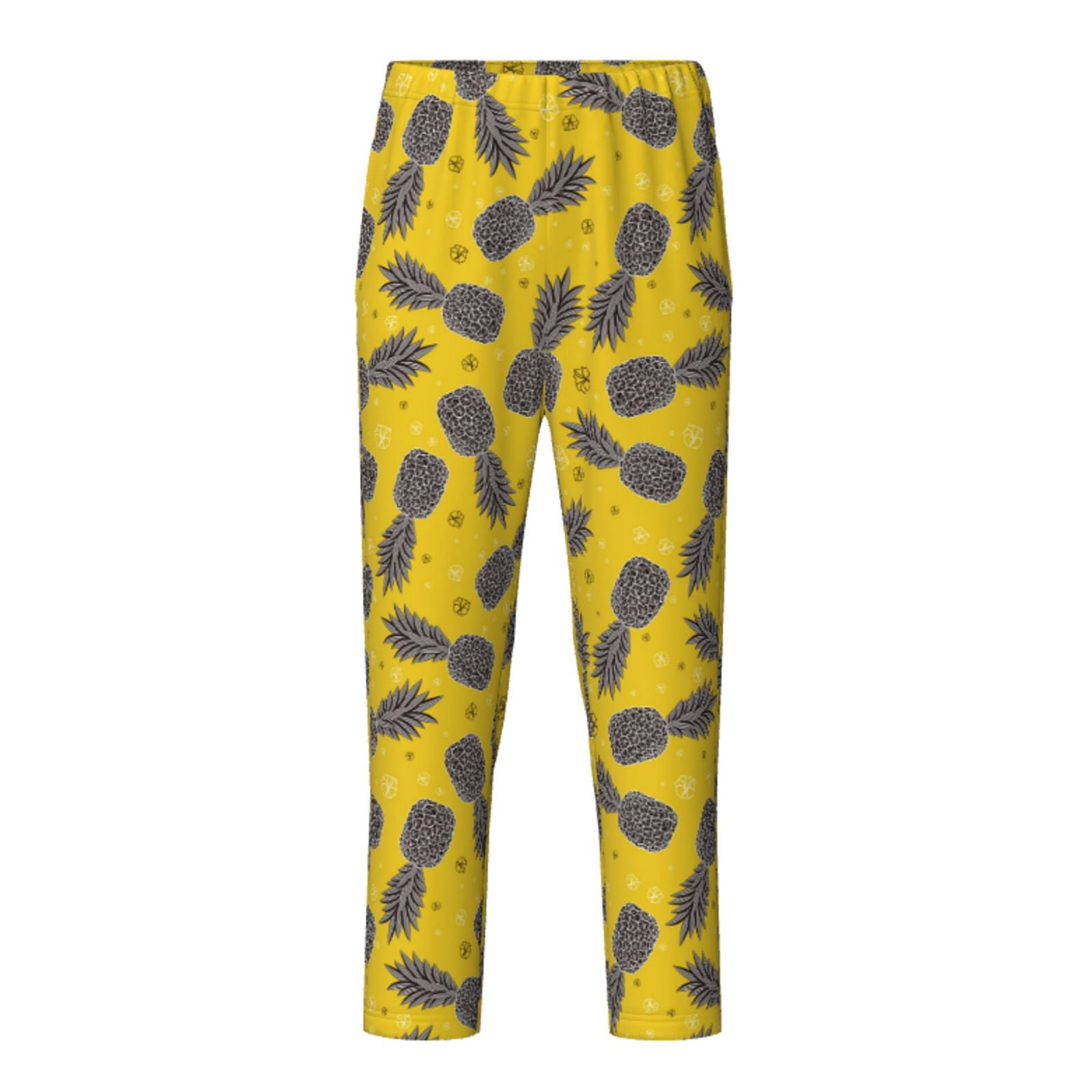 Yiaed Summer Pineapple Print Teenagers' Lounge Pants, Loose PJ Bottoms ...