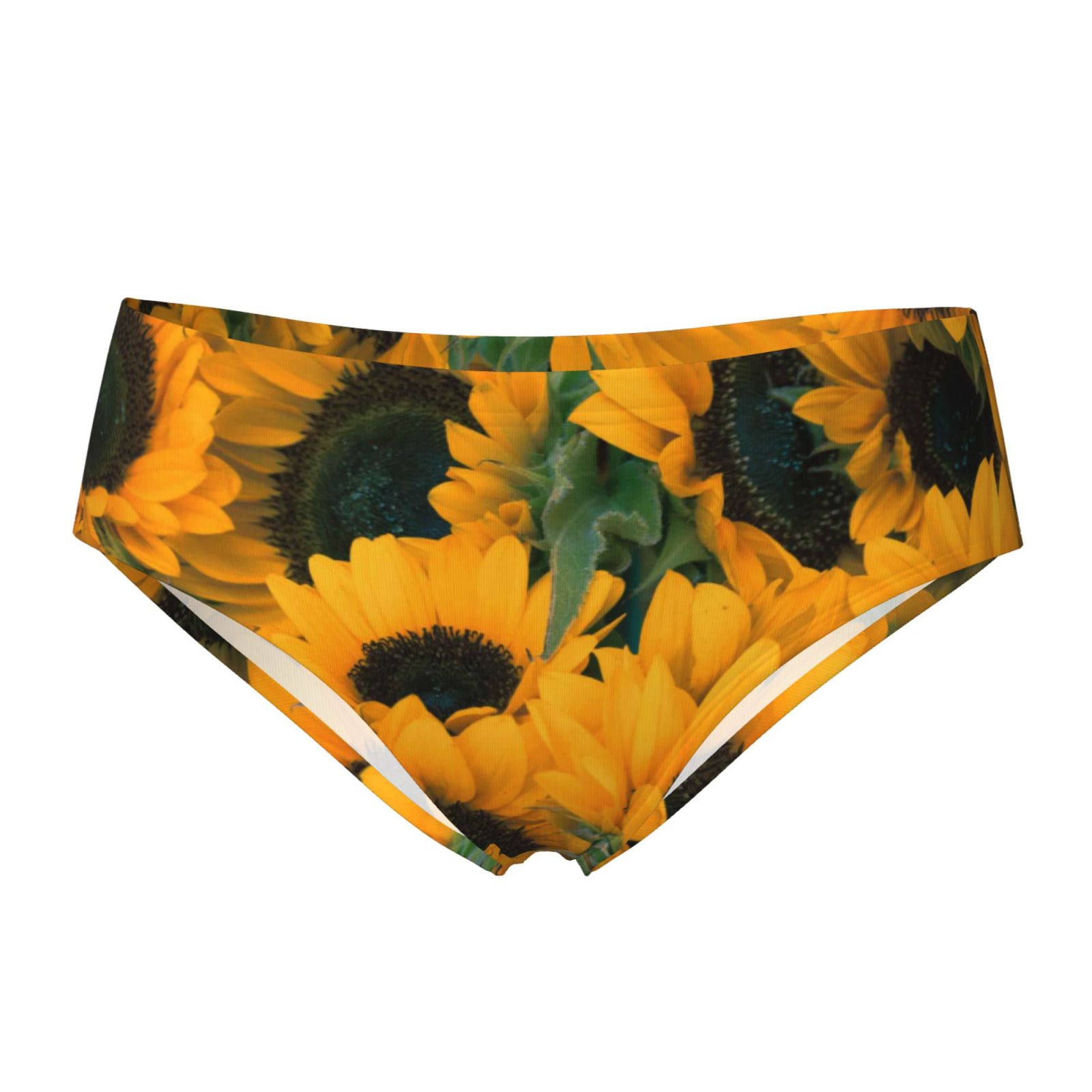Yiaed Sunflowers 7 Pattern Underwear for Women Low Waisted Full ...