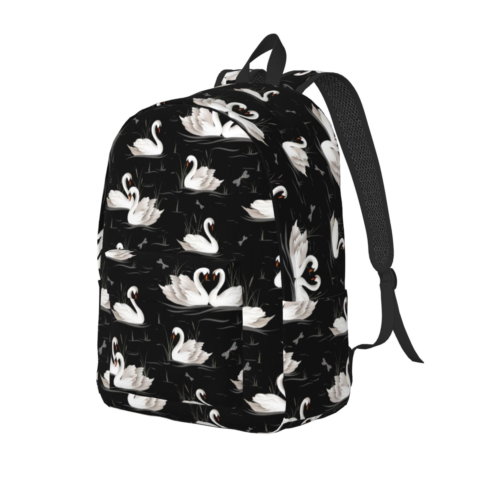 Yiaed Swan And Dragonflies Print Print Laptop Backpack Travel Canvas ...