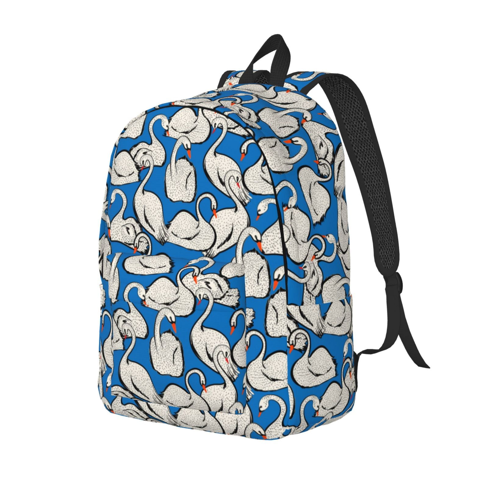Yiaed Swan Birds Print Print Laptop Backpack Travel Canvas Backpack ...