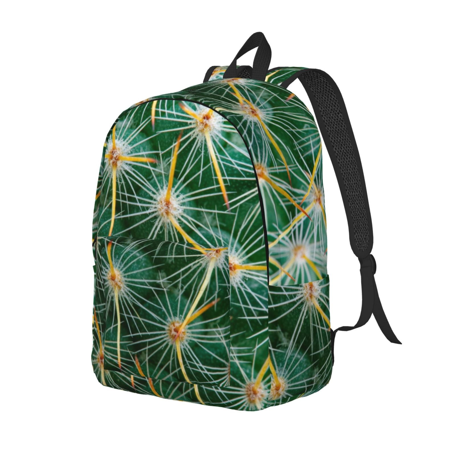 Yiaed Thorns Of Macro Cactus Print Laptop Backpack Travel Canvas ...
