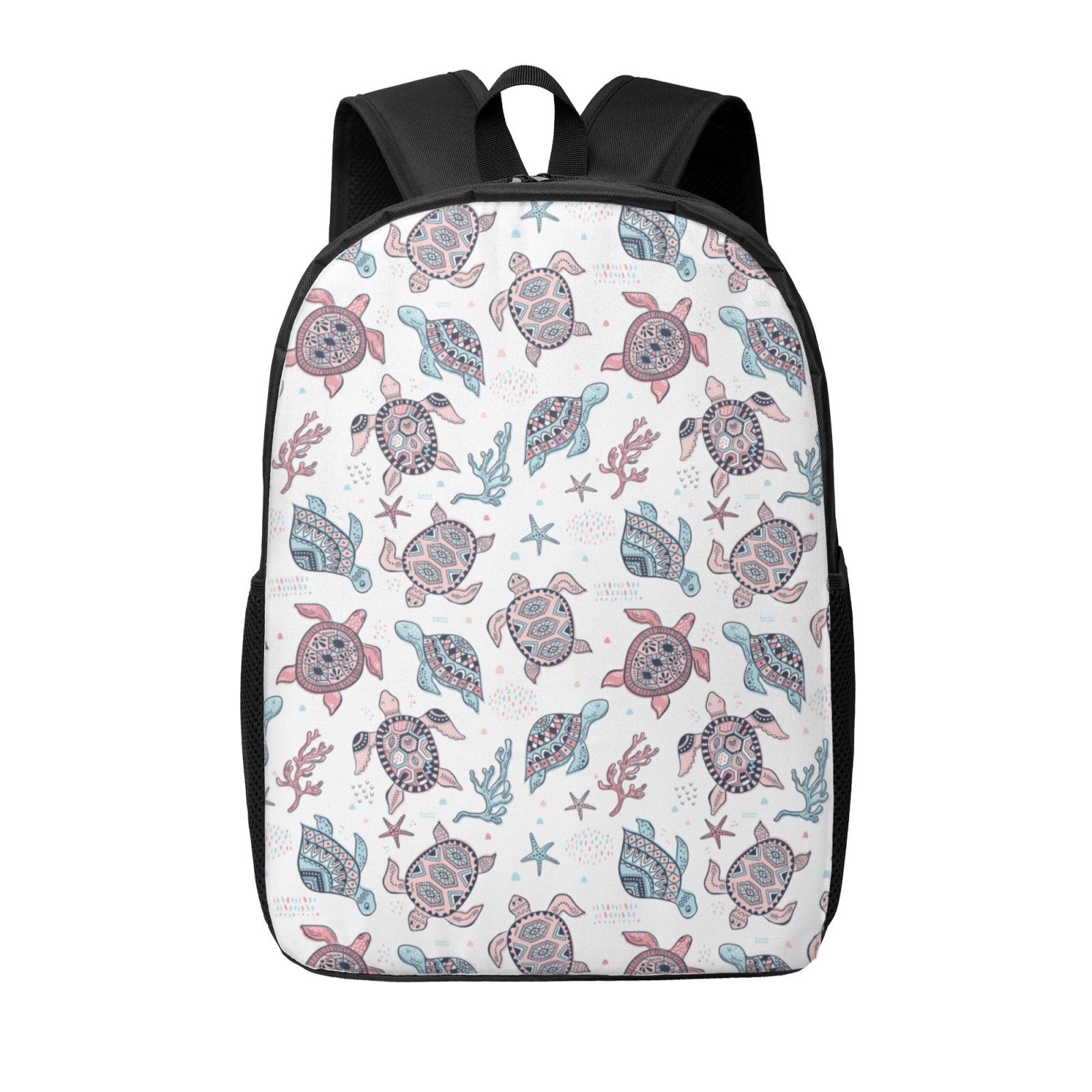 Yiaed Tribal Style Turtle Print Travel Laptop Backpack, 17 Inch Extra ...