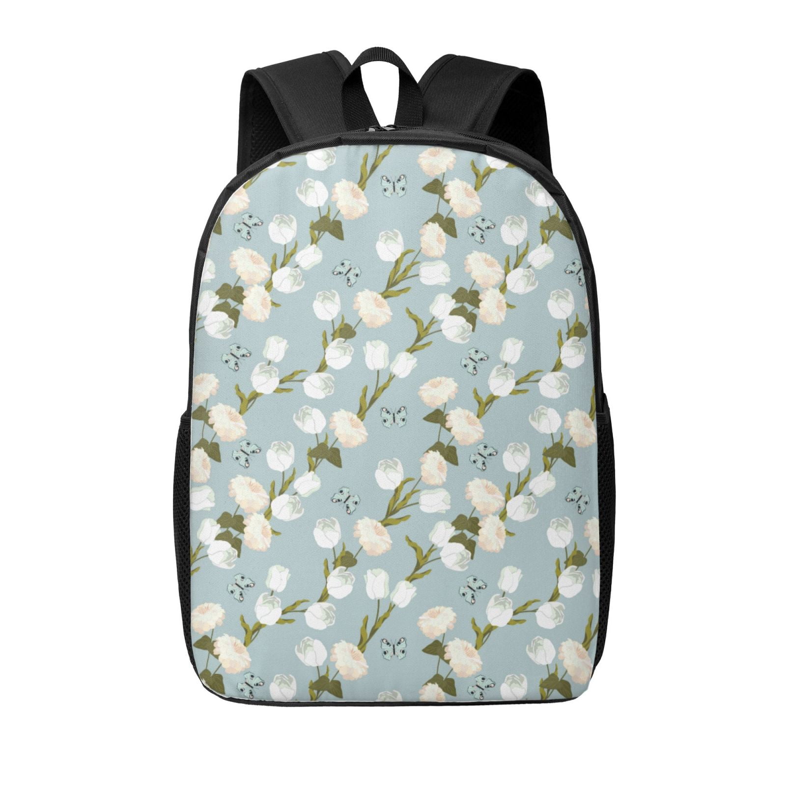 Yiaed Tulips Flowers Print Travel Laptop Backpack, 17 Inch Extra Large ...