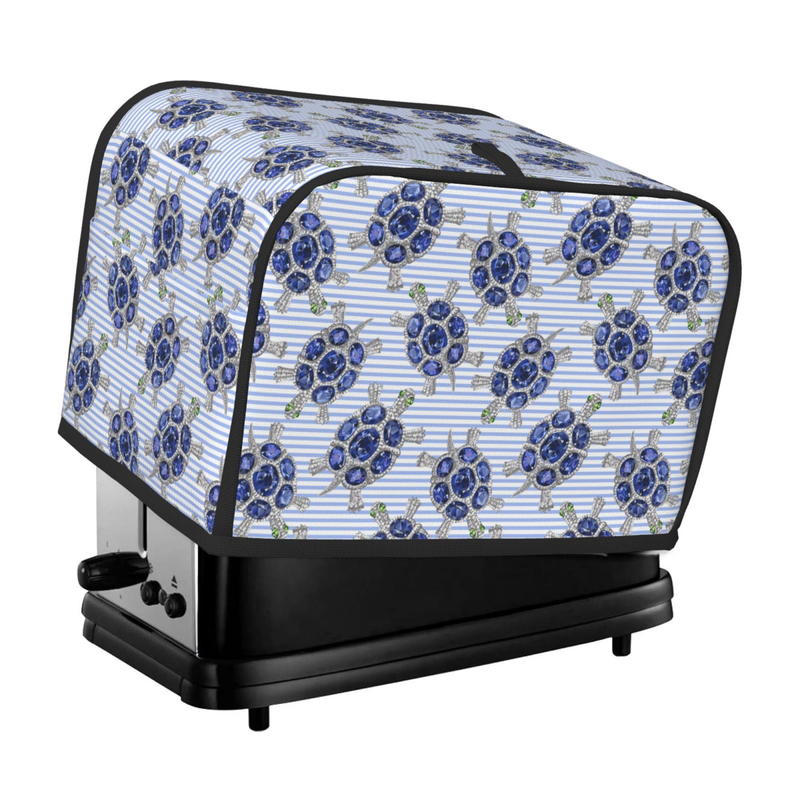 Yiaed Turtle with Blue Stones Print Two Slice Bread Machine Cover ...