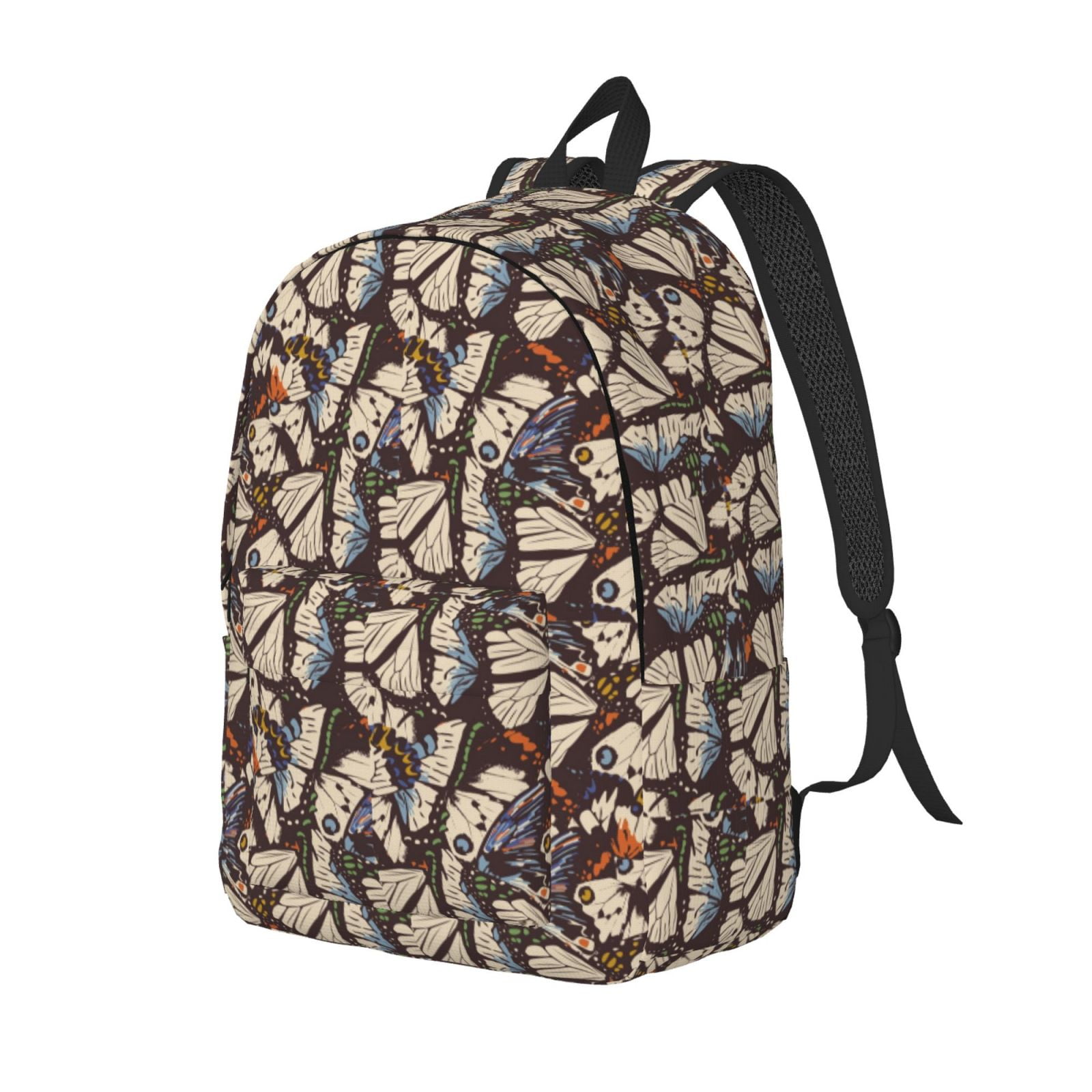 Yiaed Vector Butterflies Print Print Laptop Backpack Travel Canvas ...