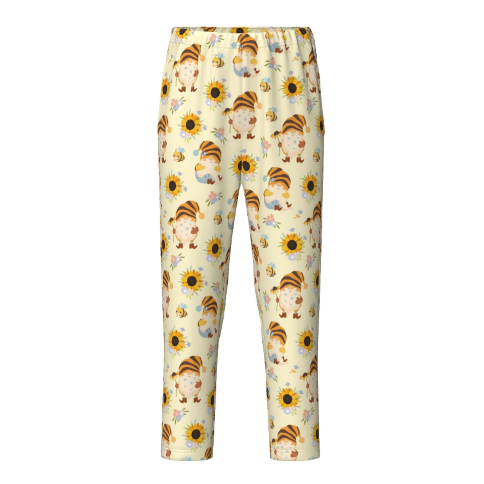 Yiaed Watercolor Bee Honey Honeycomb Bee Print Teenagers' Lounge Pants ...