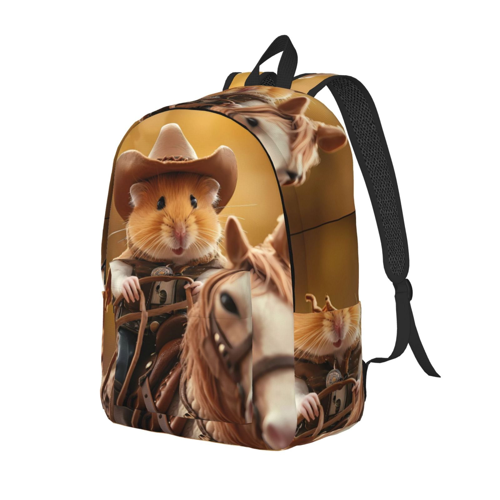Yiaed Western Cowboy Guinea Pig Print Print Laptop Backpack Travel ...