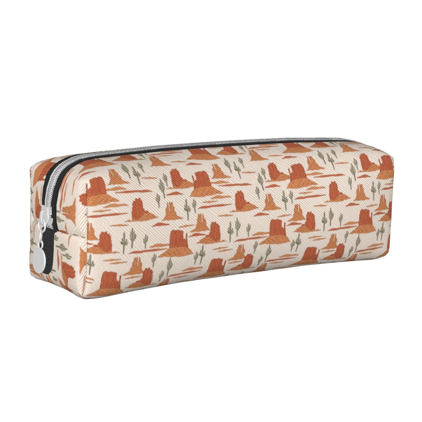 Yiaed Western Desert Nature Landscape Print Leather Pencil Case ...