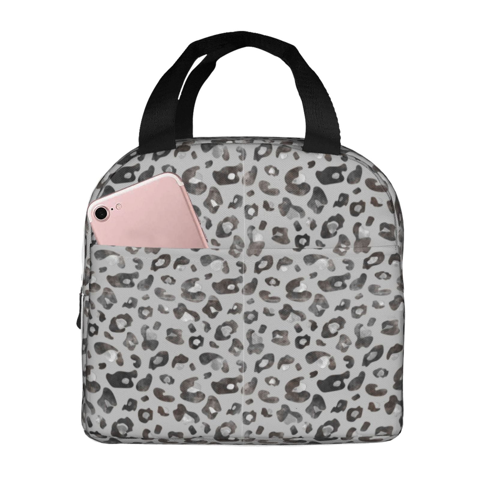 Yiaed Wild Animal Leopard Print Print Insulated Lunch Bag Reusable Cute ...