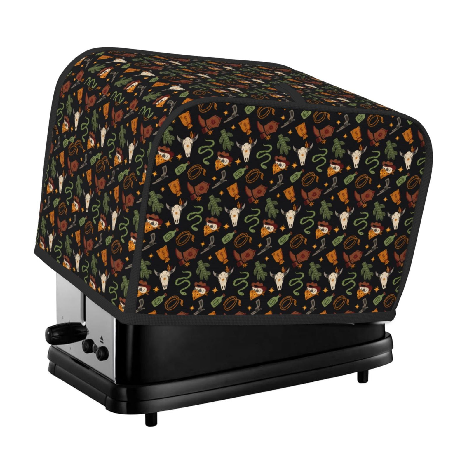Yiaed Wild West Cowboy Print Two Slice Bread Machine Cover, Universal ...