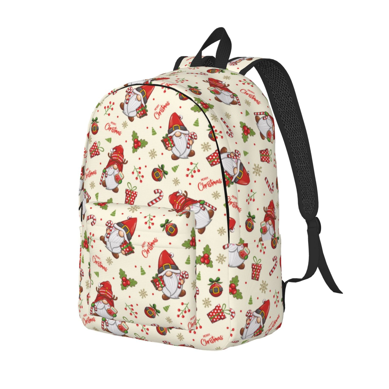 Yiaed cute Santa with Gifts Print Laptop Backpack Travel Canvas ...