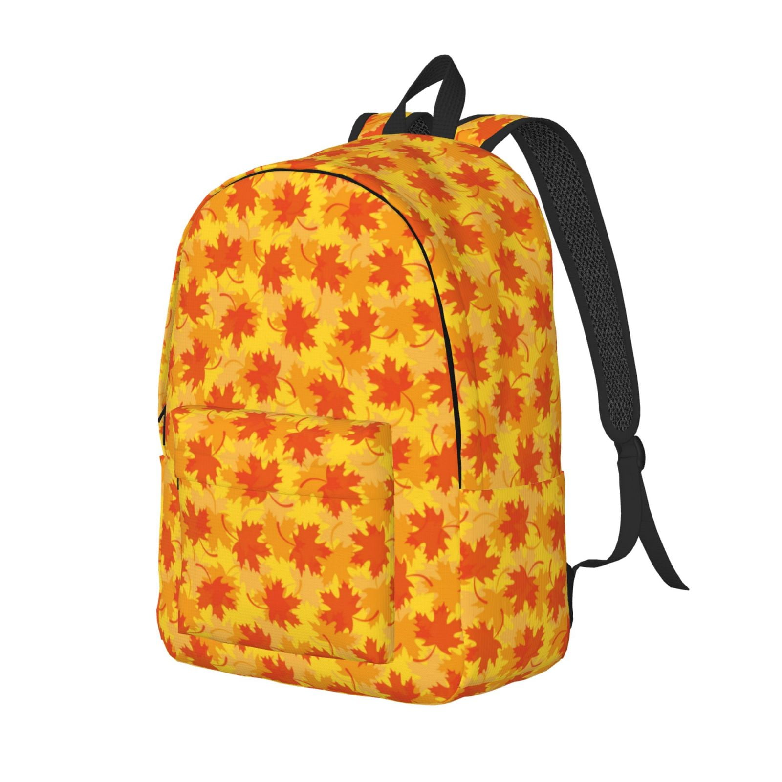 Yiaed fall retro maple leaf Print Laptop Backpack Travel Canvas ...