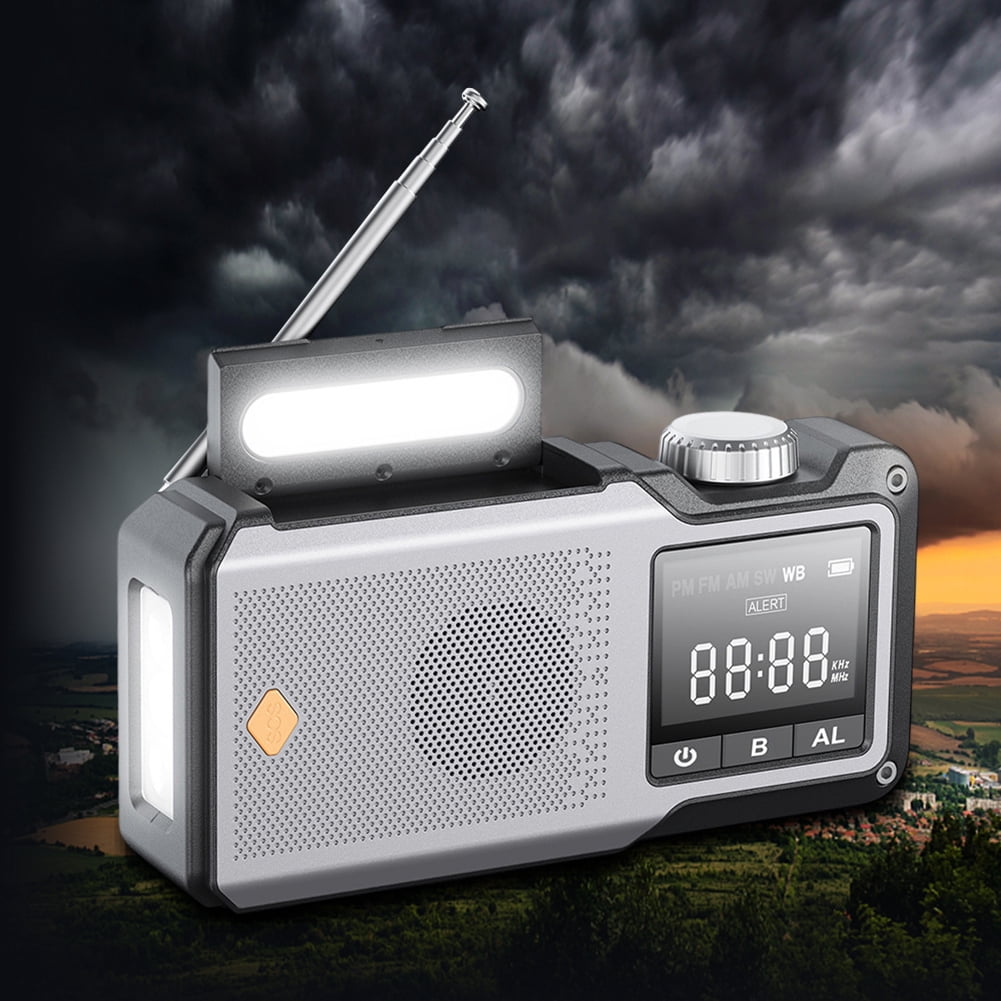 Yiaieng 10000Mah Hand Crank Emergency Radio Am/Fm/Wb Weather Radio ...