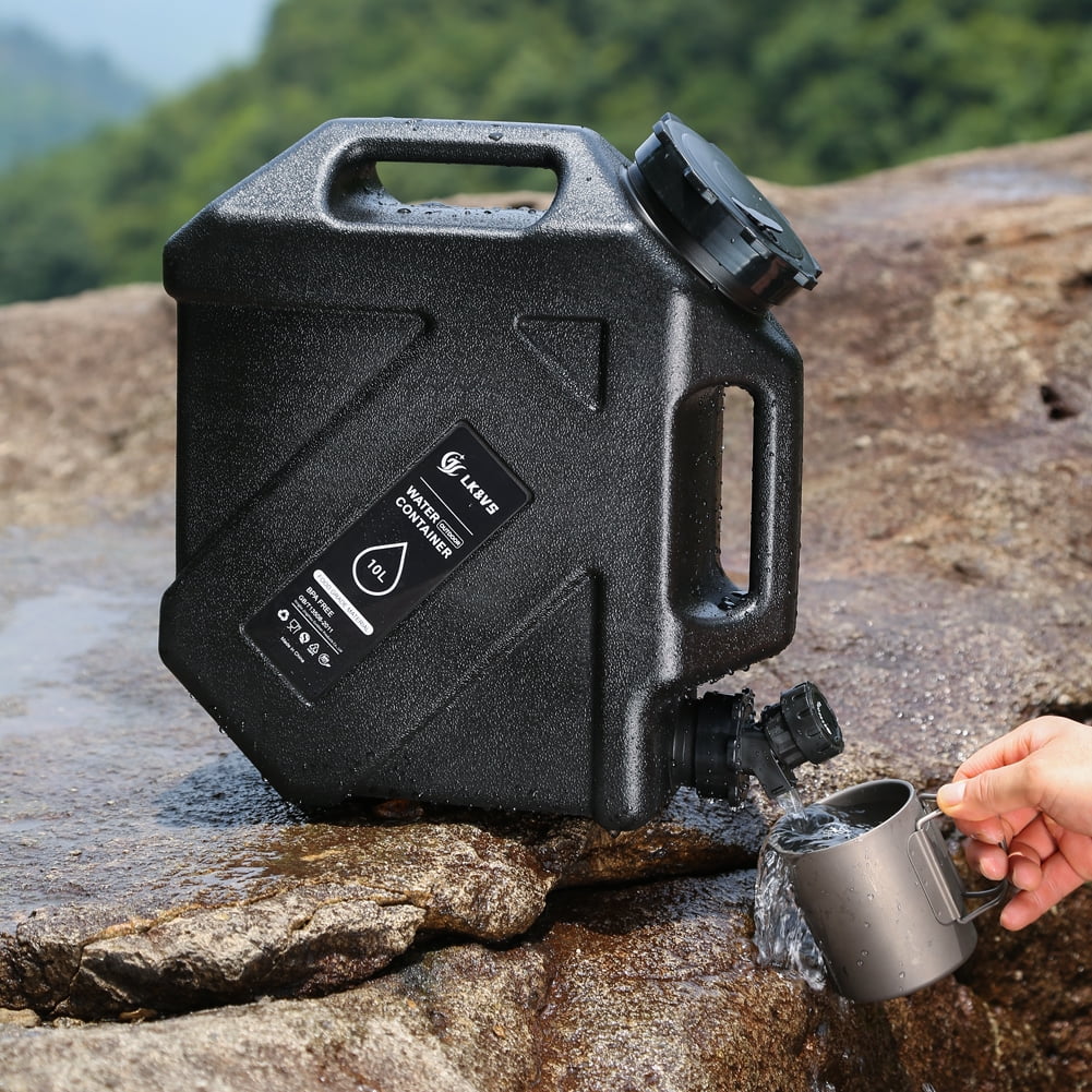 Yiaieng 10L Camping Water Container with Spigot, Portable Camping Water ...