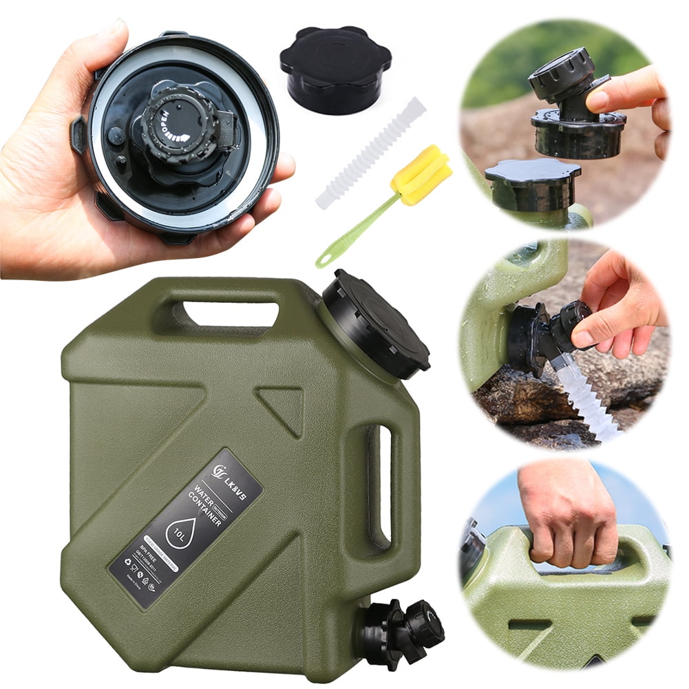 Yiaieng 10L Water Containers with Spigot, BPA Free Water Jug Car ...