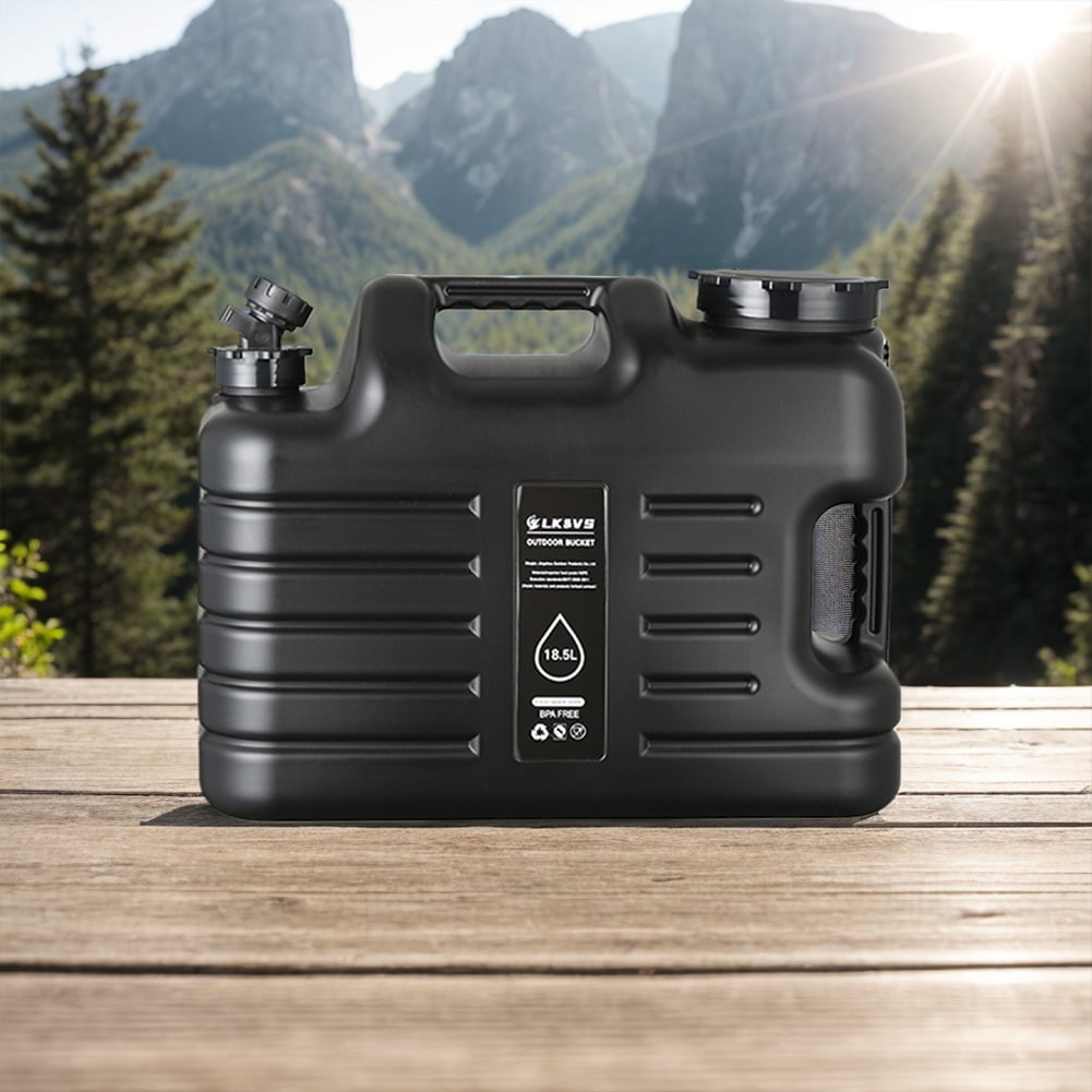 Yiaieng 18.5L Camping Water Container with Spigot, Portable Camping ...